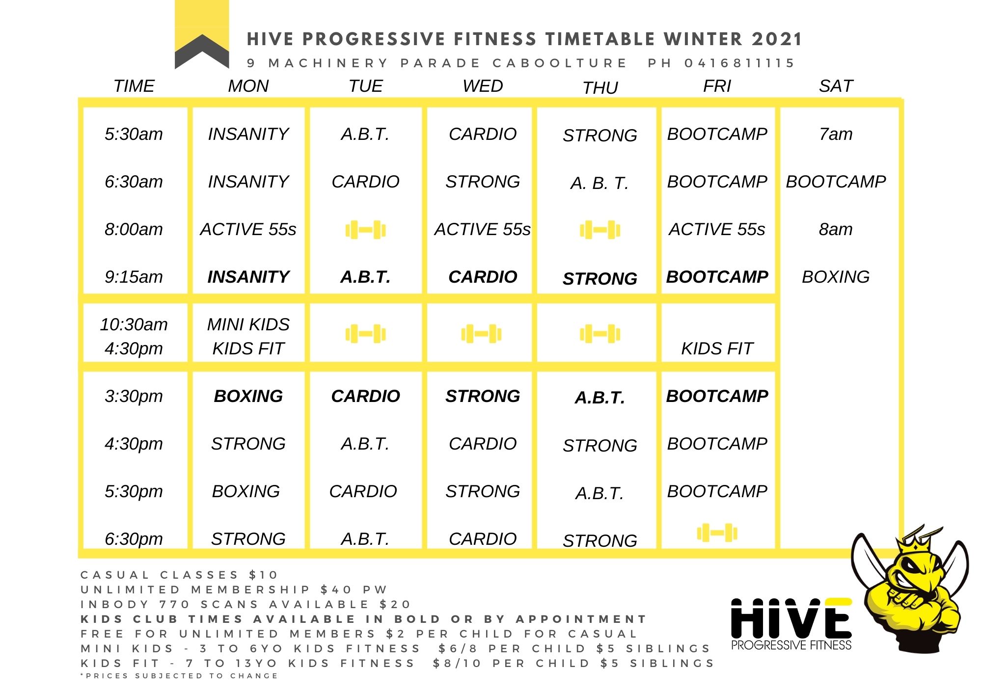 Hive Progressive Fitness – High Intensity Group Training